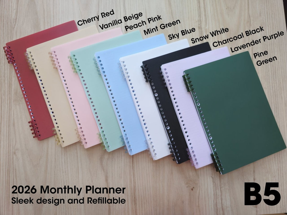 R'fillae A4/B5 '5+5' Refillable Monthly Planner (2026) – House of ...