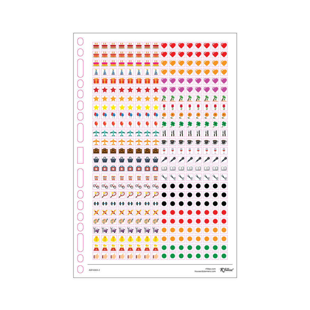 R'fillae A5 Organiser Planner Refill Planning Label Sticker – House of ...